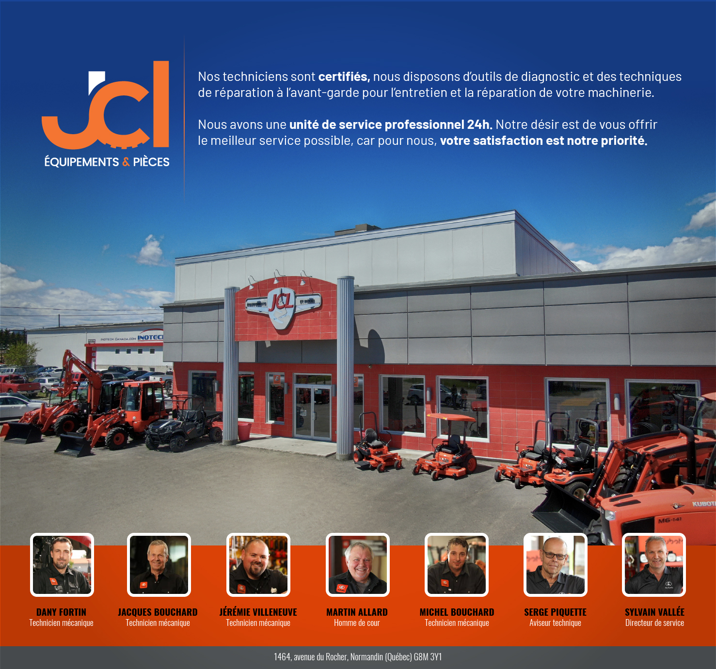 ÉQUIPEMENT ET PIÈCES JCL INC. - Vente, service et pièces d'équipement agricole et de ...